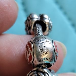 Pandora | Jewelry | Pandora Silver Gold Clasp Bracelet Theme Rose ...